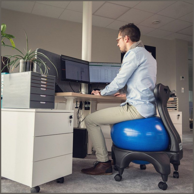 Chaise Ergonomique Avec Ballon Tonic Chair® Originale Bieneotherapie